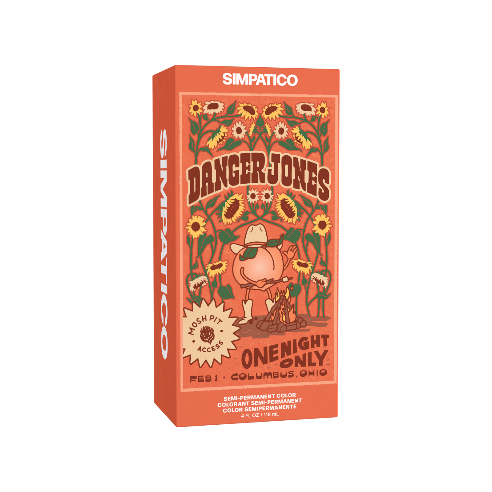 Danger Jones Semi-Permanent Colour 118ml Simpatico - Light Peach ...